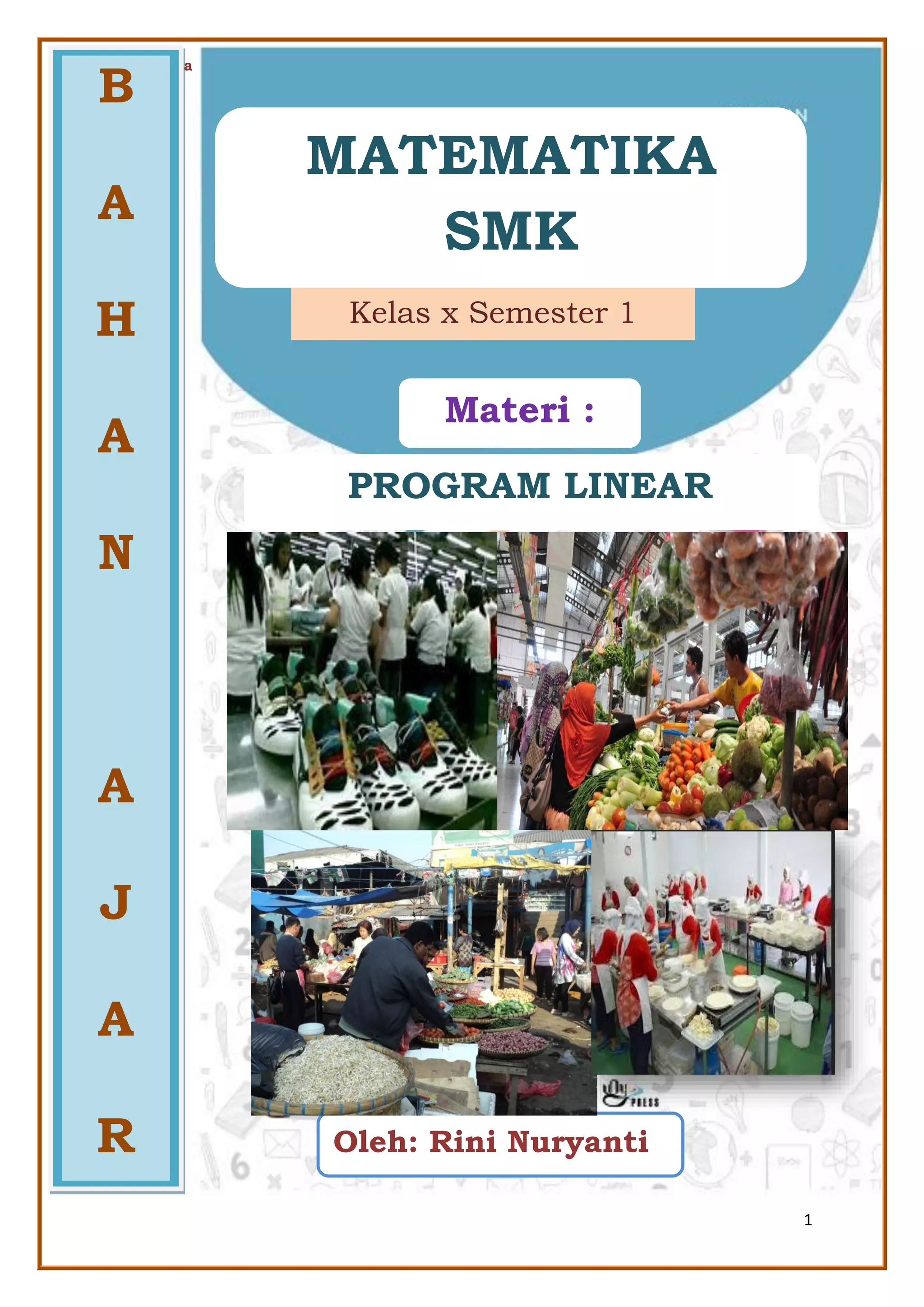 Bahan ajar Program Linear | PDF