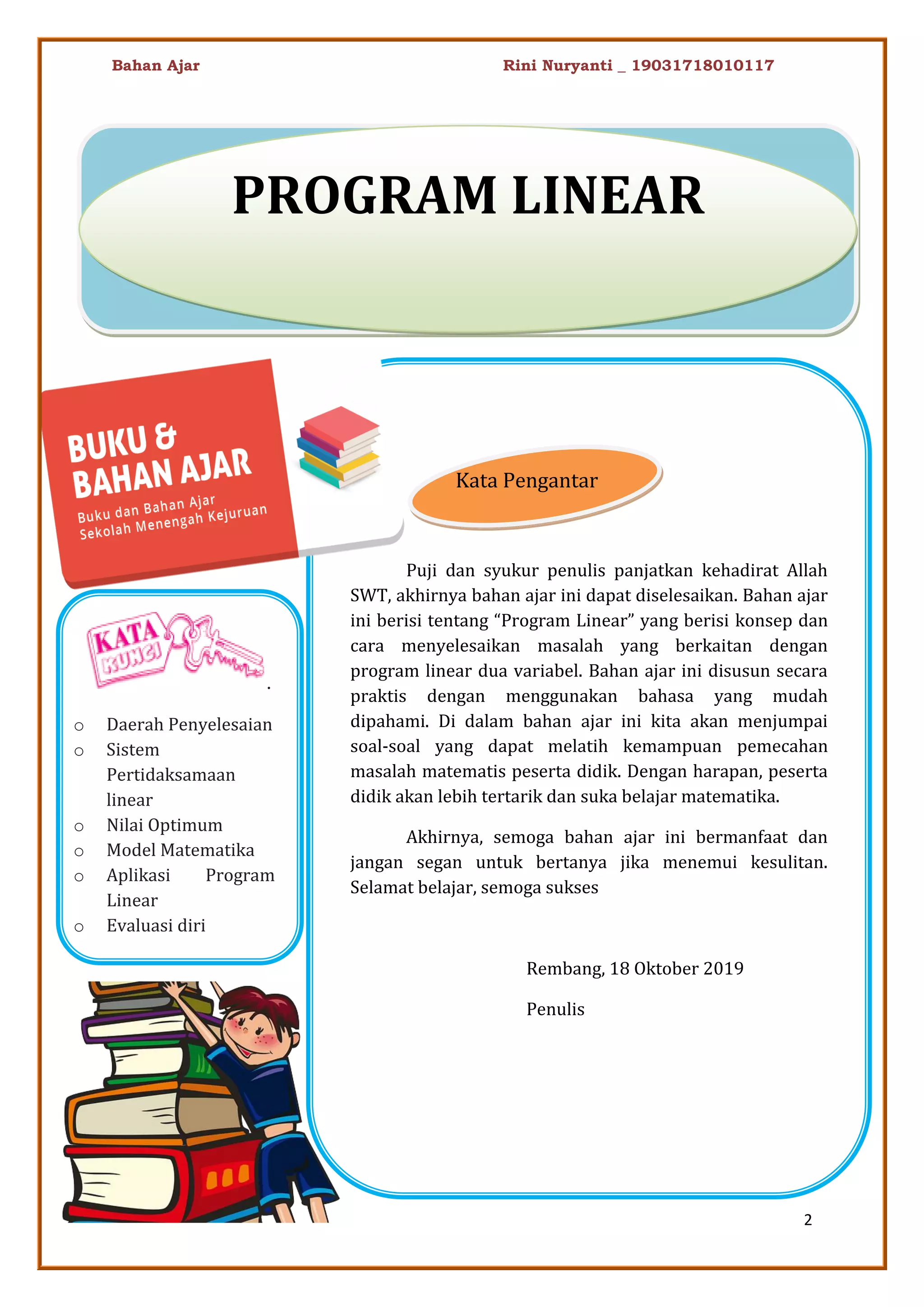 Bahan ajar Program Linear | PDF