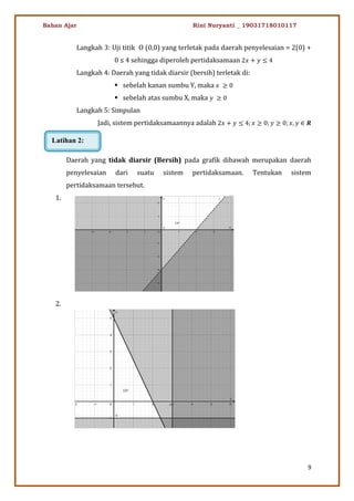 Bahan ajar Program Linear | PDF