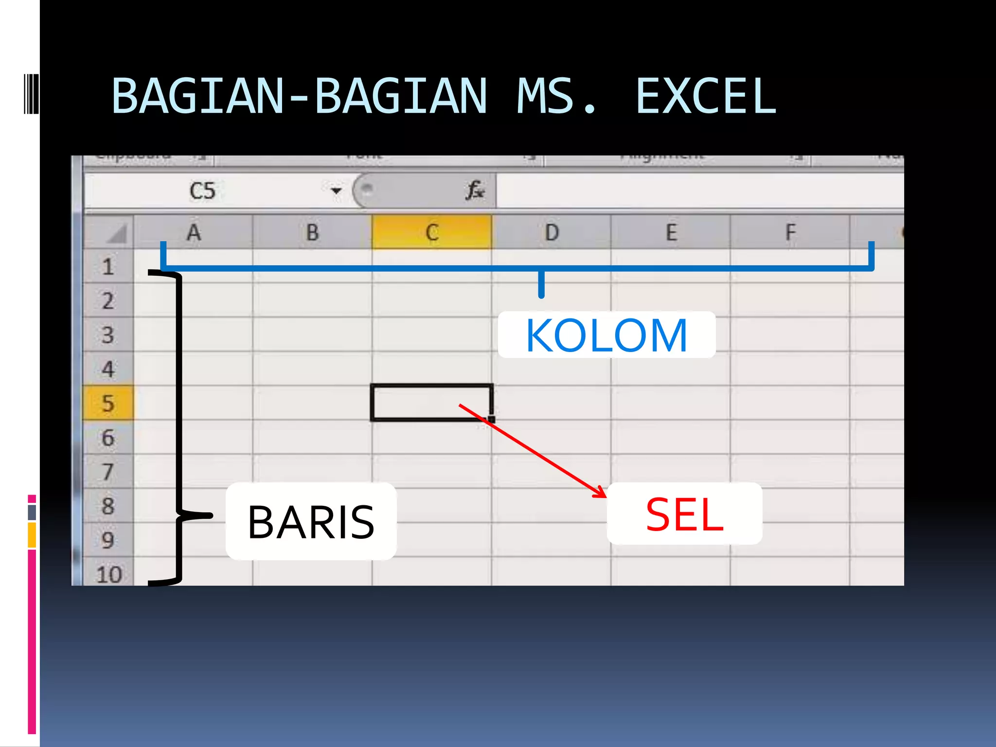 Bahan ajar ms. excel - kelas vii | PPTX
