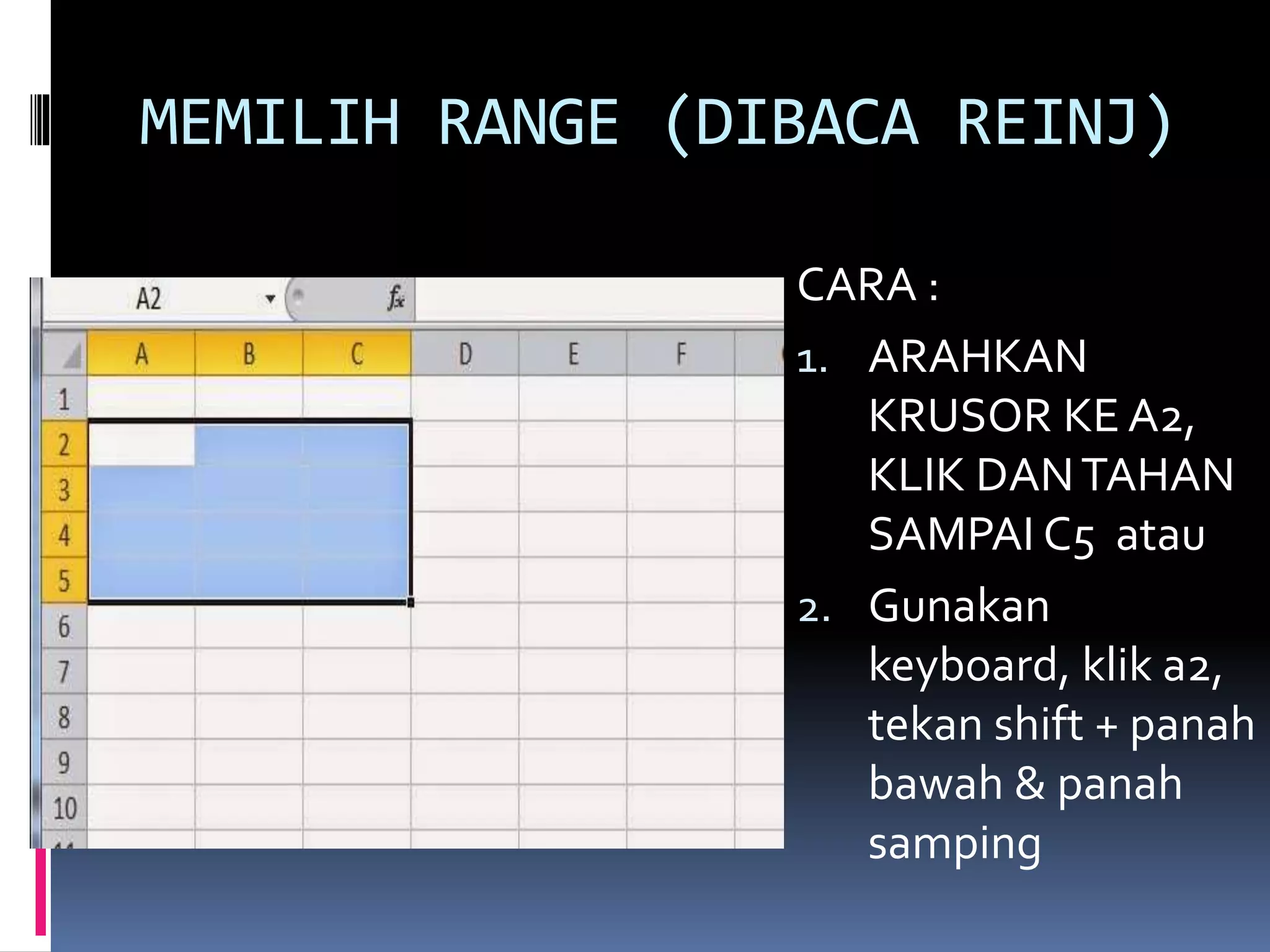 Bahan ajar ms. excel - kelas vii | PPTX