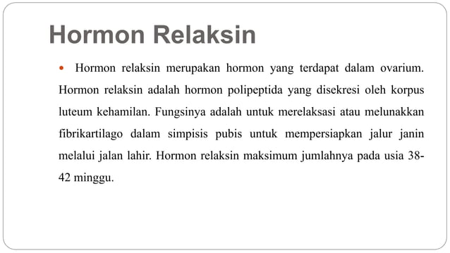Bahan ajar 2 biokimia hormon dalam kehamilan | PPTX