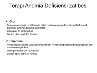 Anemia Dan Obat-obatan yang mempengaruhi darah | PPTX