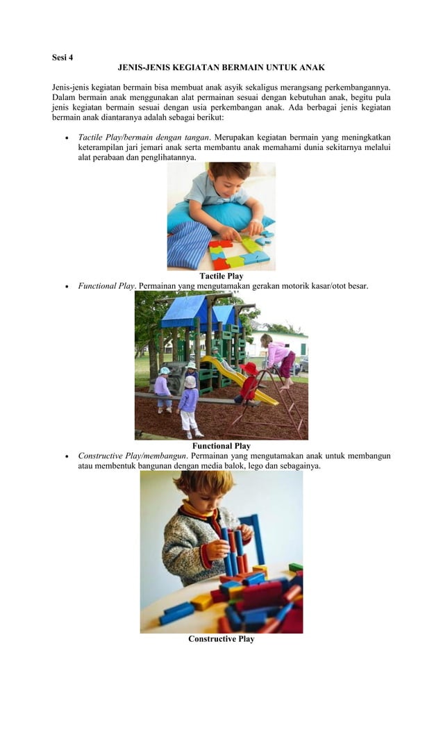 Bahan ajar bermain dan permainan | PDF
