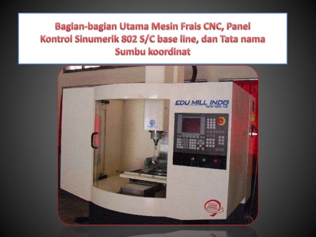 Bahan ajar cnc ppt mesin frais | PPTX