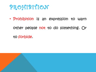 Bahan ajar command and prohibition 1 | PPT
