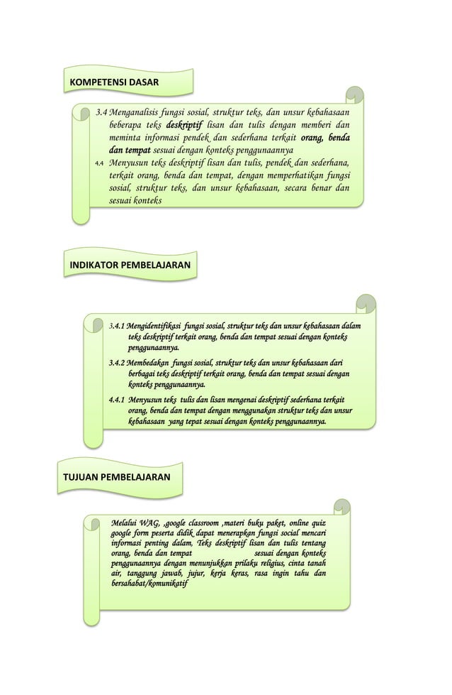 Bahan ajar descriptive | PDF