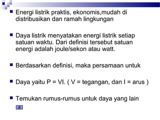 Bahan ajar fisika ba listrik ac-dc revisi | PPT