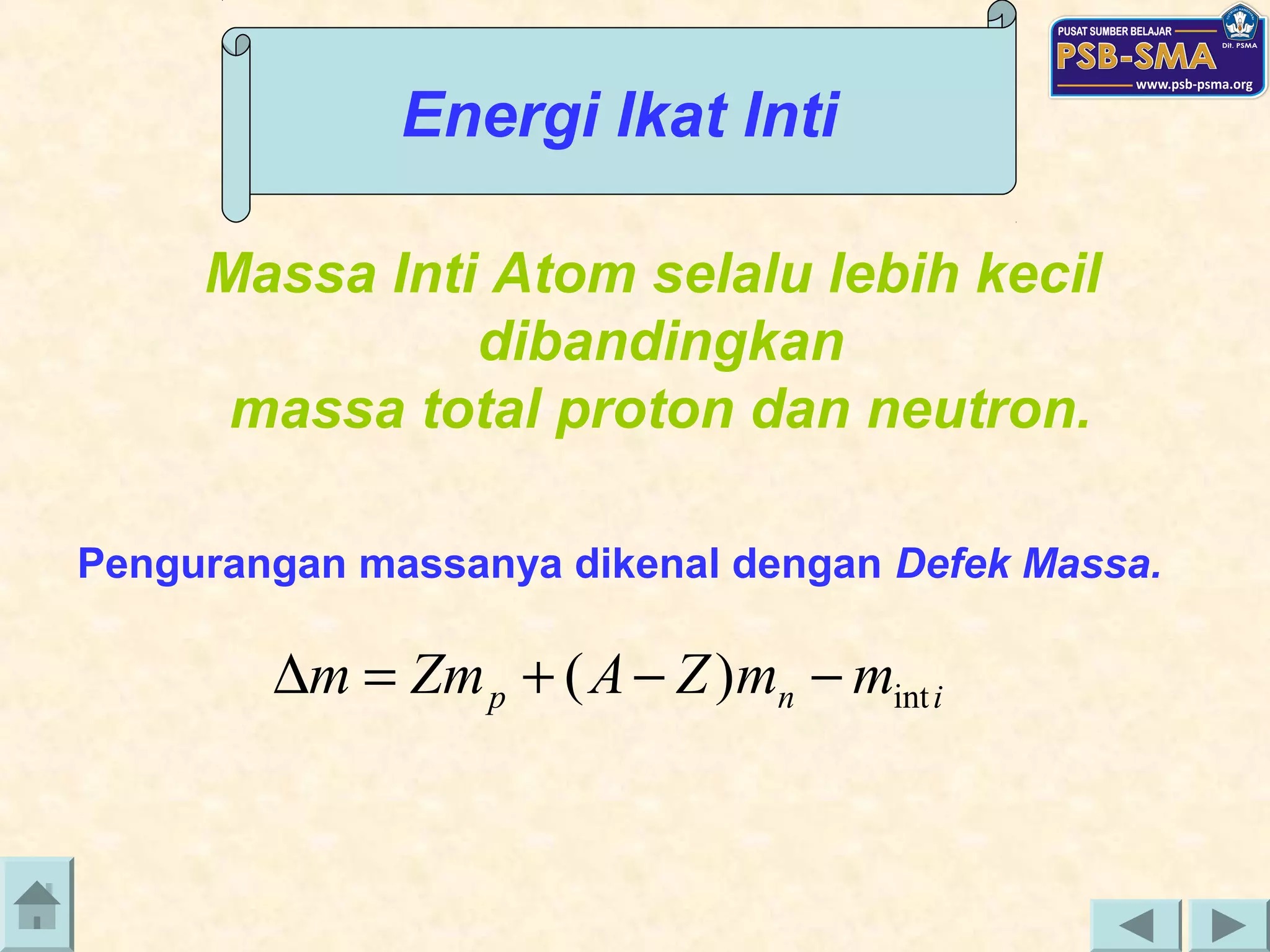 Bahan ajar fisika fisika inti dan radioaktivitas | PPT