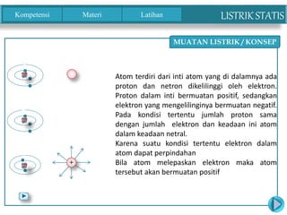 Bahan ajar fisika listrik statis | PPTX
