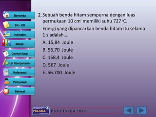 Bahan ajar fisika radiasi benda hitam 1 | PPT