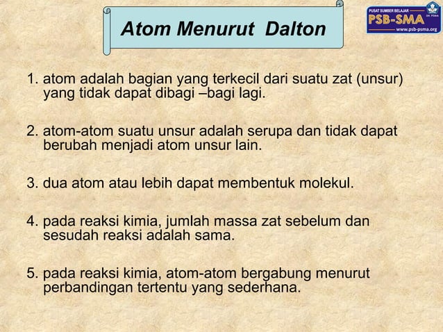 Bahan ajar fisika teori atom | PPT