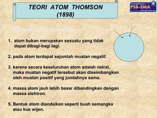 Bahan ajar fisika teori atom | PPT