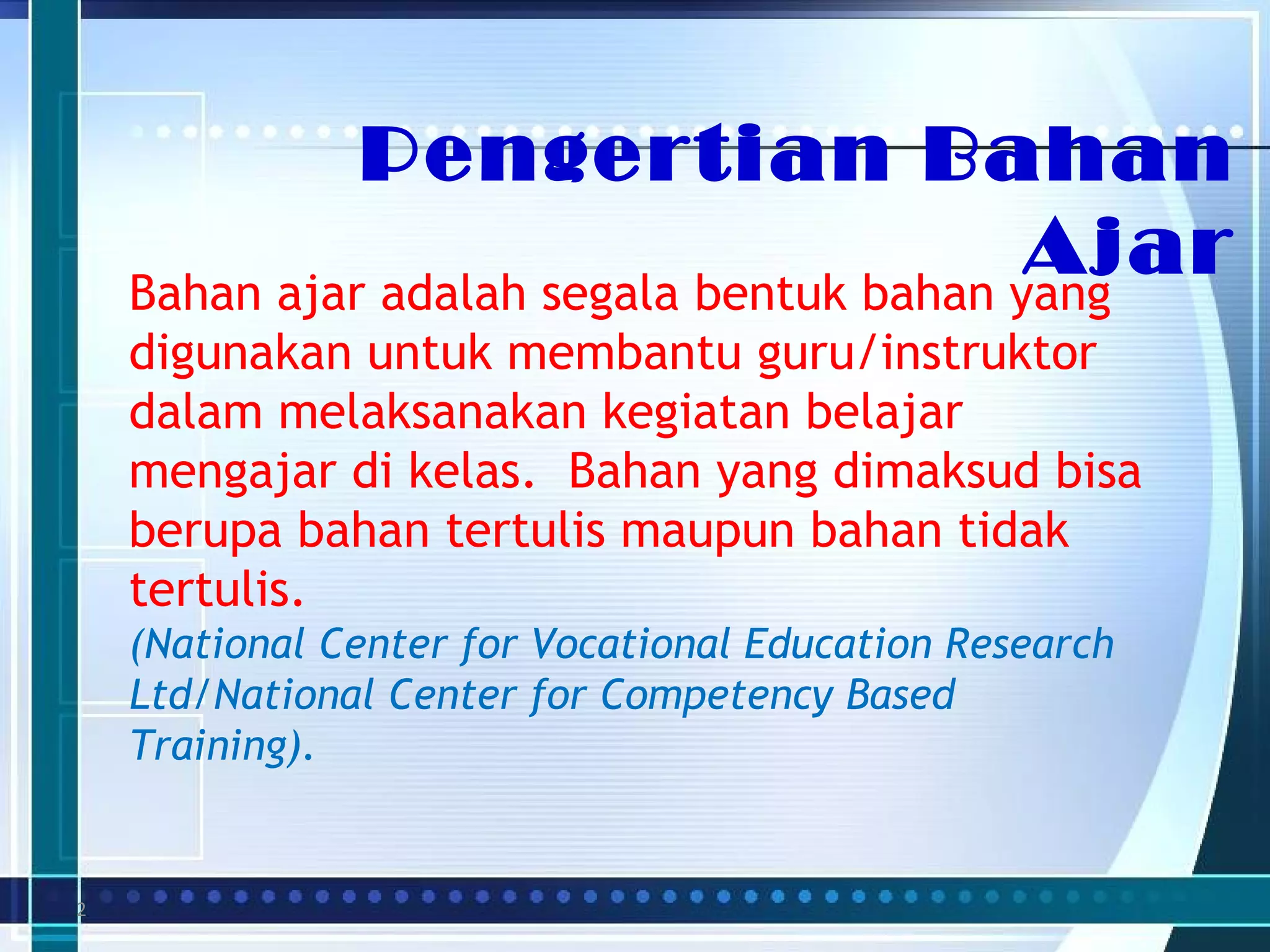 Bahan ajar interaktif | PPT