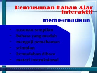 Bahan ajar interaktif | PPT