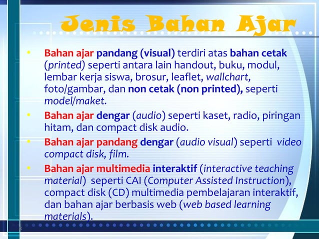 Bahan ajar interaktif | PPT