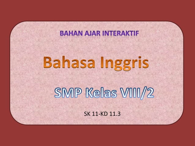 Bahan ajar interaktif | PPT