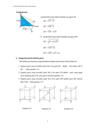 Bahan ajar jarak titik | PDF