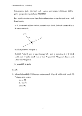 Bahan ajar jarak titik | PDF