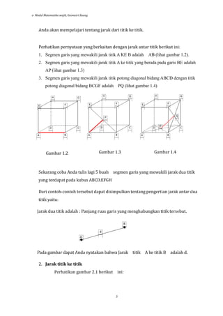 Bahan ajar jarak titik | PDF