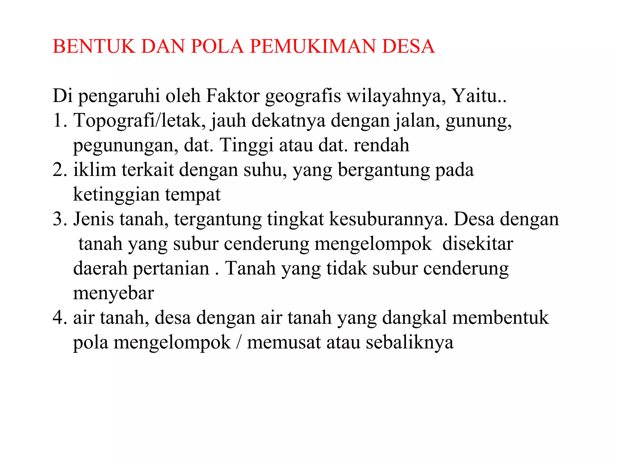 Bahan ajar KD.2.1 Pola keruangan Desa.ppt