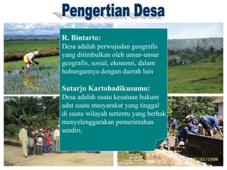 Bahan ajar KD.2.1 Pola keruangan Desa.ppt