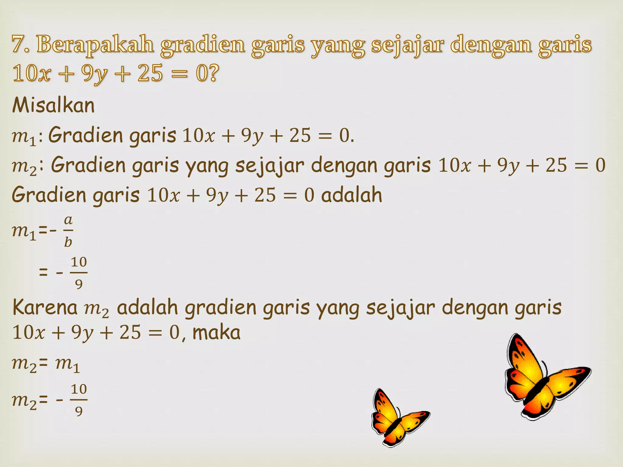 Bahan ajar materi gradien garis lurus | PPTX
