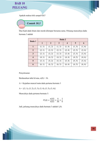 Bahan ajar materi peluang kelas viii | PDF