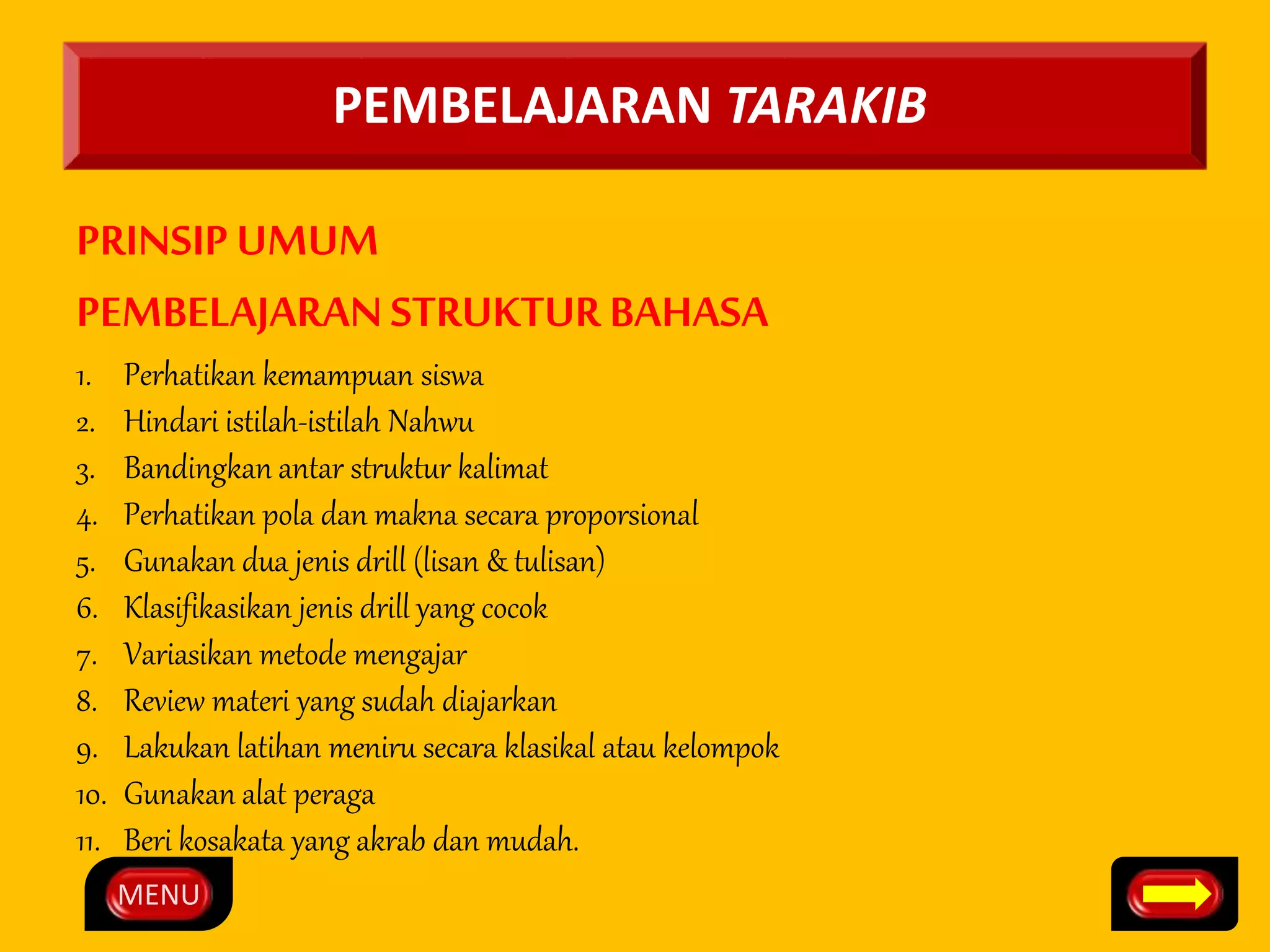 Bahan ajar pendidikan bahasa arab di mi | PPTX