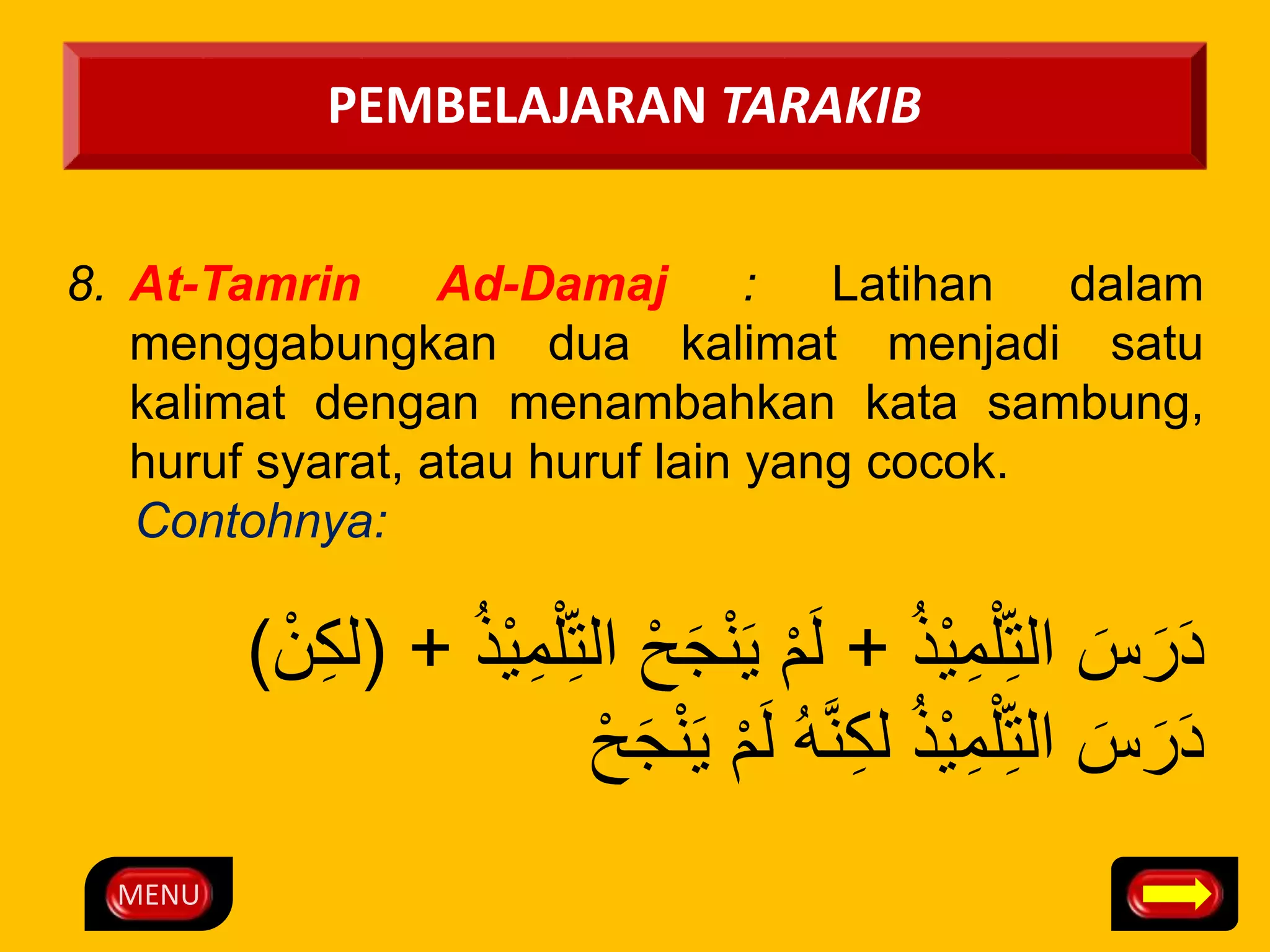 Bahan ajar pendidikan bahasa arab di mi | PPTX