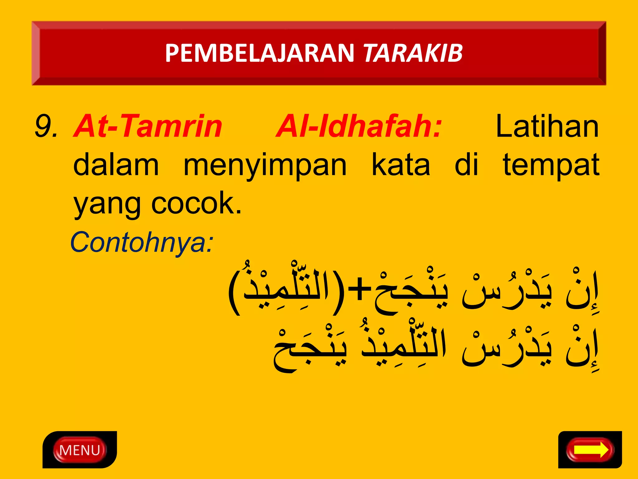 Bahan ajar pendidikan bahasa arab di mi | PPTX