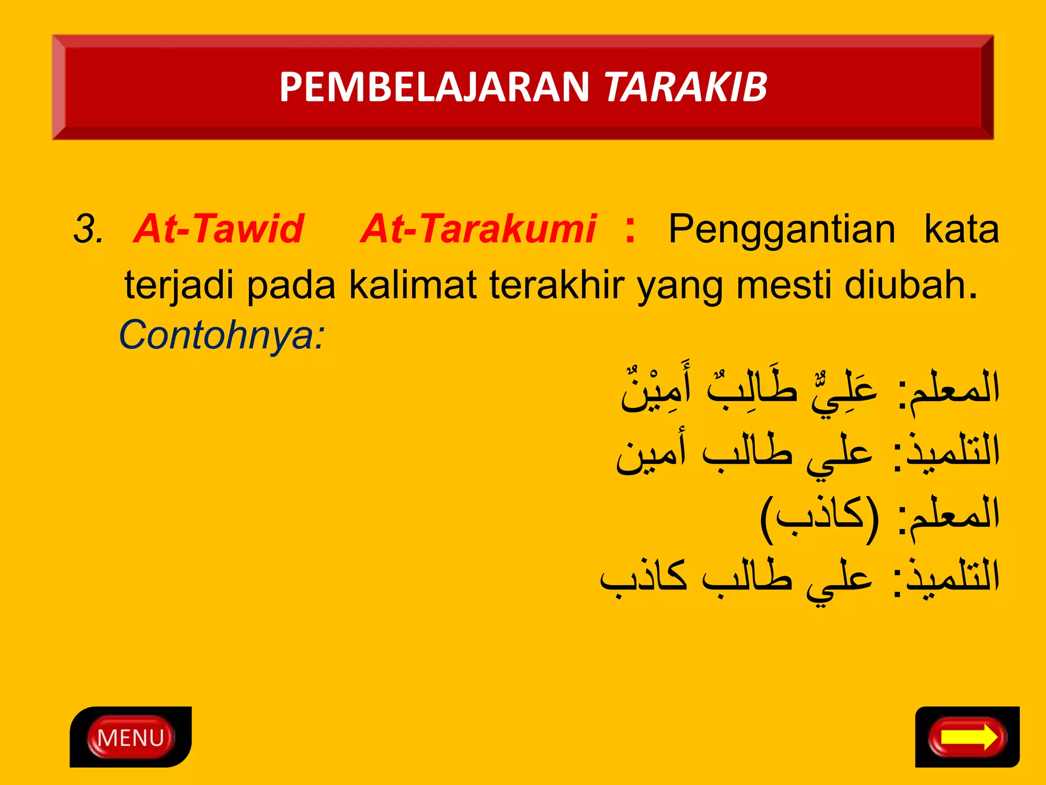 Bahan ajar pendidikan bahasa arab di mi | PPTX