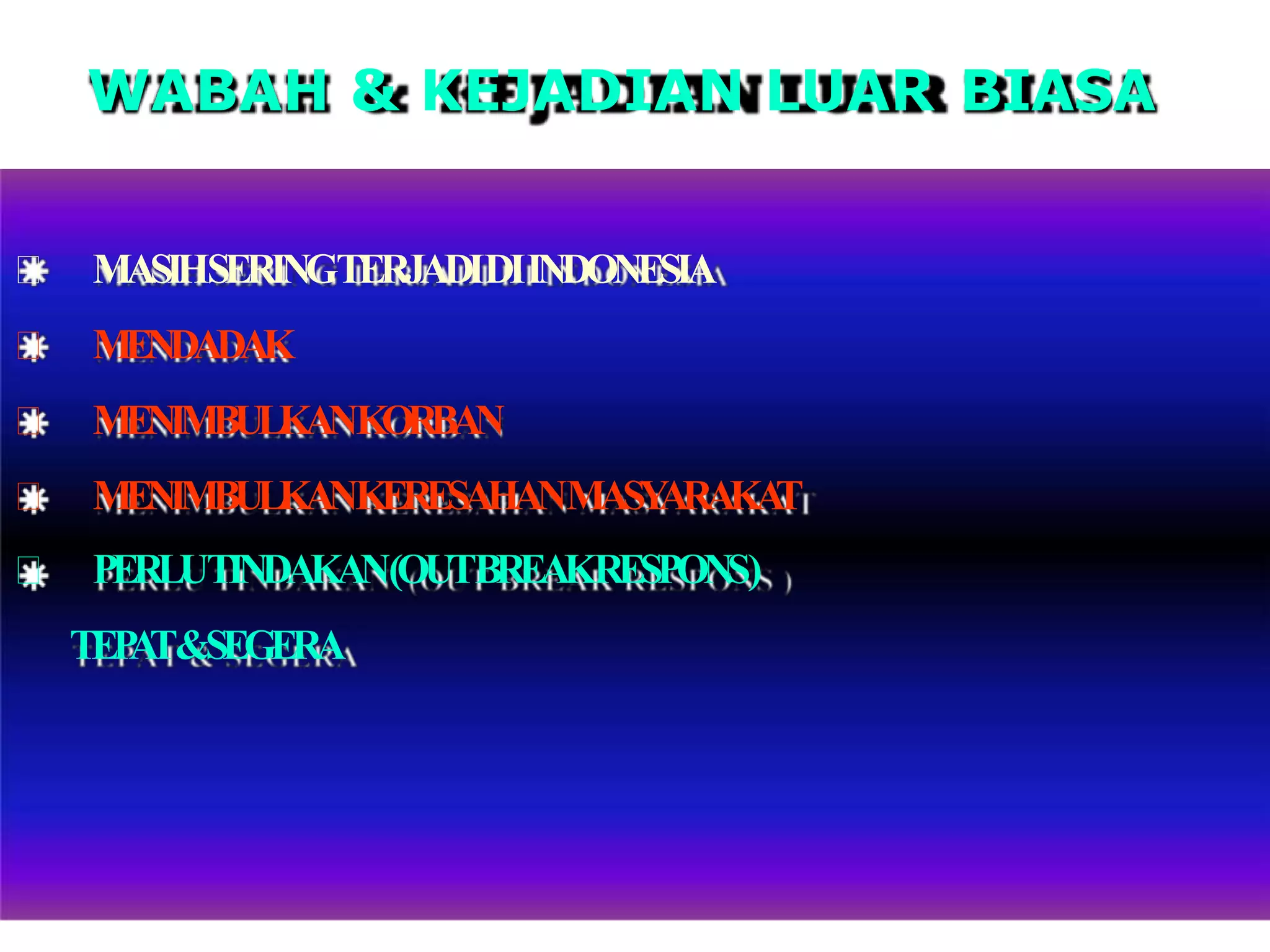 Bahan ajar penyakit potensial wabah penyelidikan epidemiologi | PPTX
