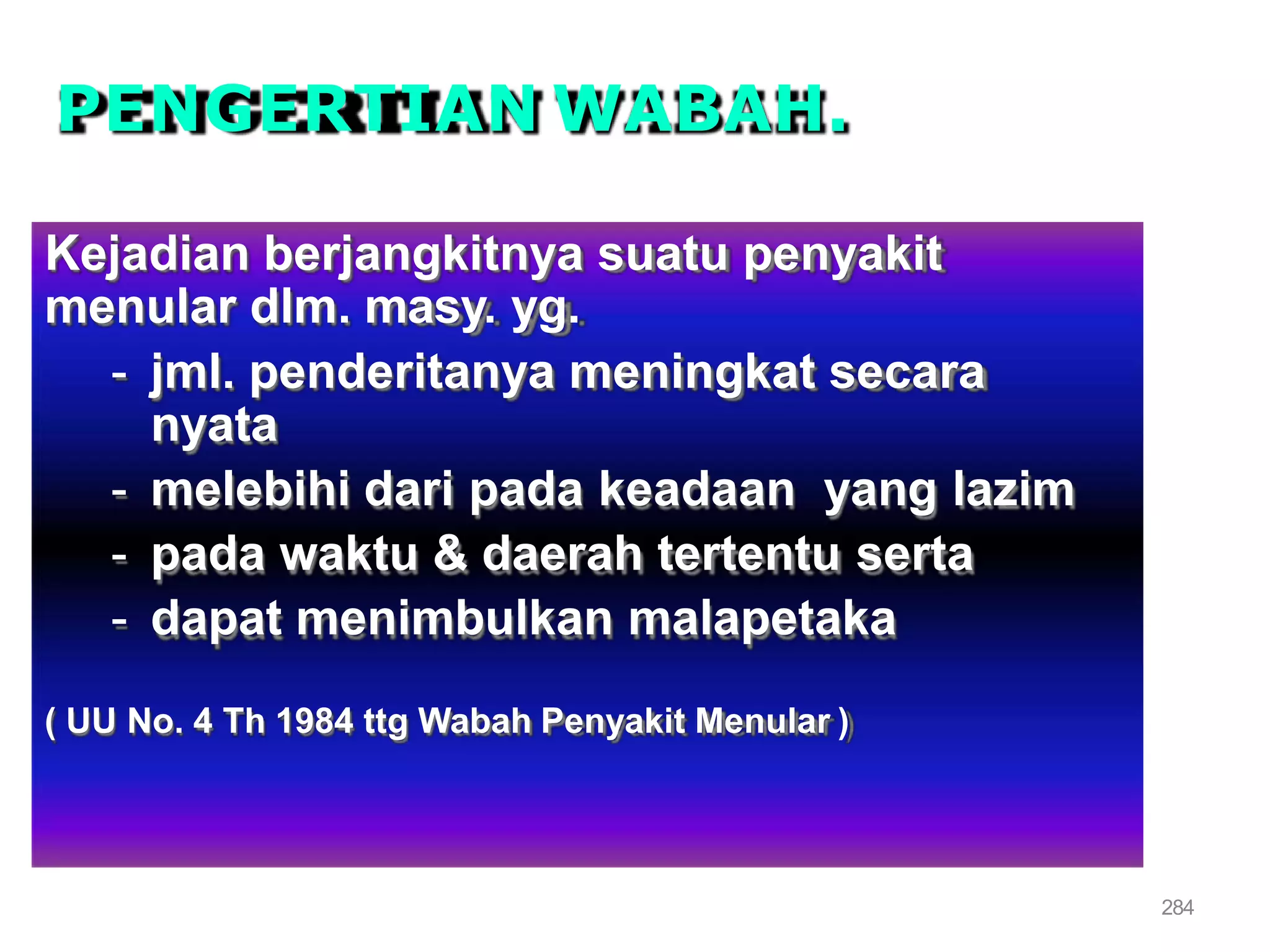 Bahan ajar penyakit potensial wabah penyelidikan epidemiologi | PPTX