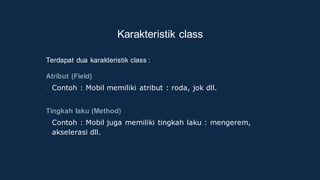 Bahan ajar pertemuan 1 Class & Object | PDF