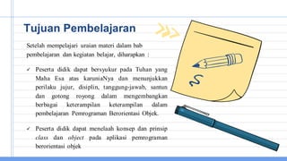 Bahan ajar pertemuan 1 Class & Object | PDF