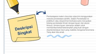 Bahan ajar pertemuan 1 Class & Object | PDF