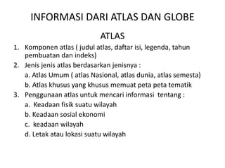 Bahan ajar peta atlas dan globe | PPTX