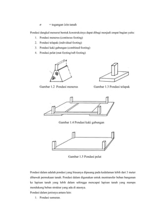 Bahan ajar pondasi 2 | PDF