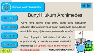 Materi Hukum Archimedes | PPTX