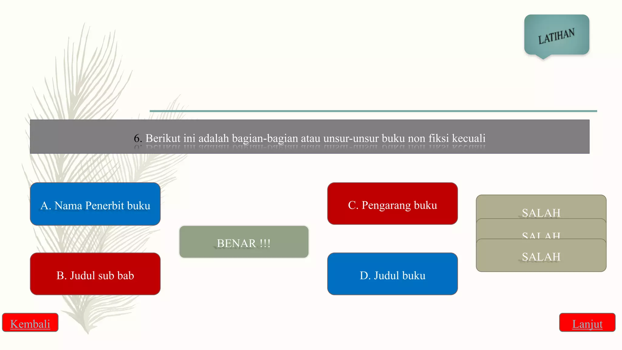 Bahan ajar fiksi dan non fiksi | PPTX
