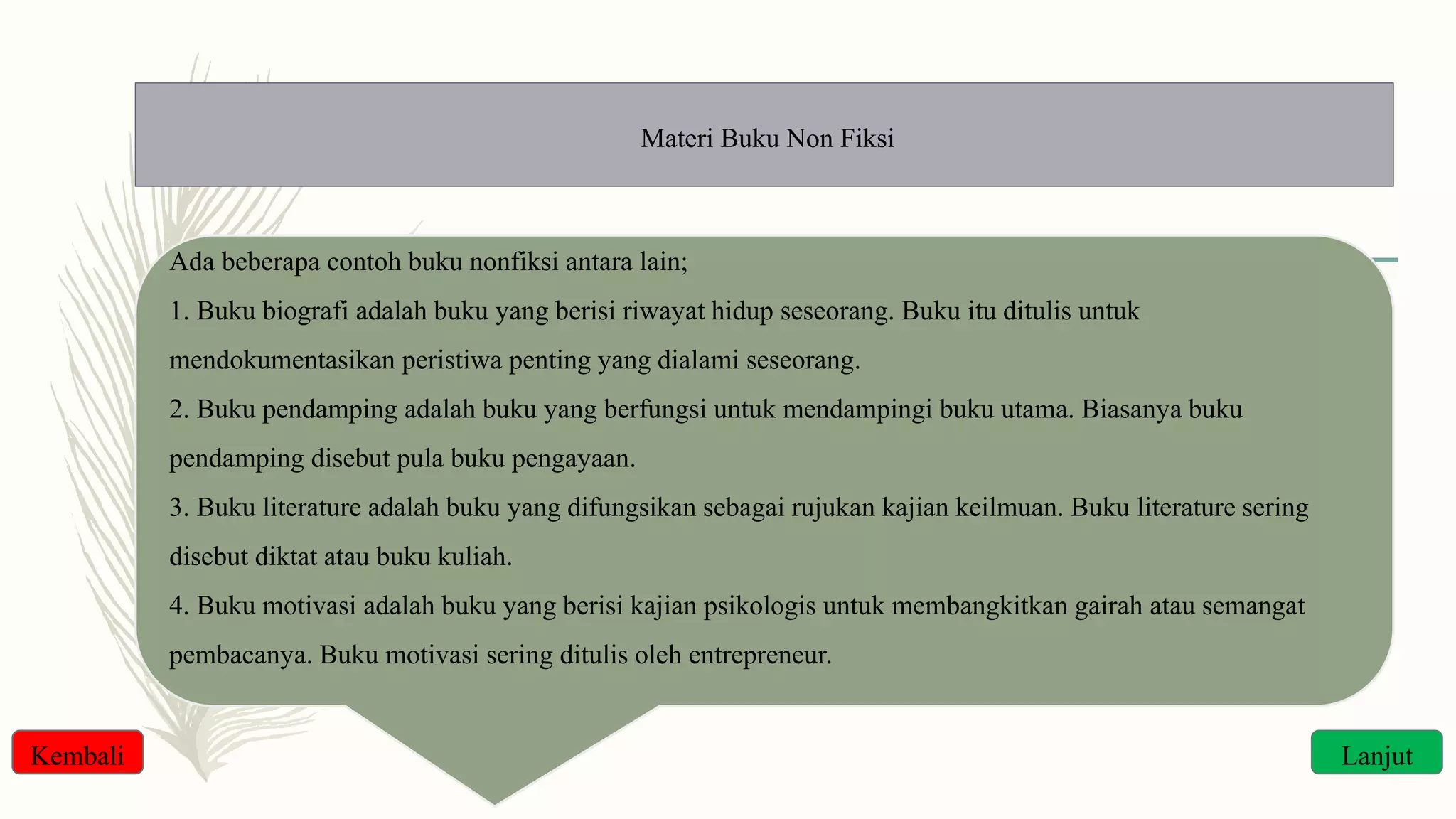 Bahan ajar fiksi dan non fiksi | PPTX