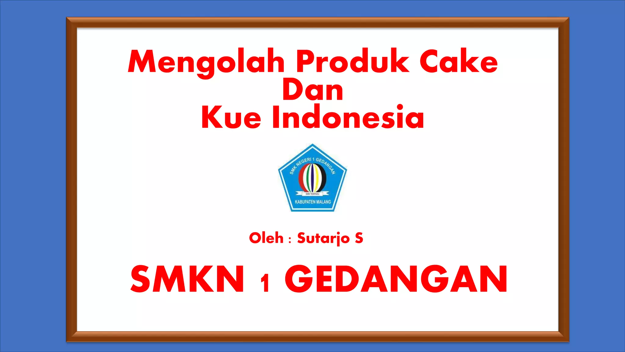 Bahan ajar ppt sutarjo suparman kue dari beras | PDF