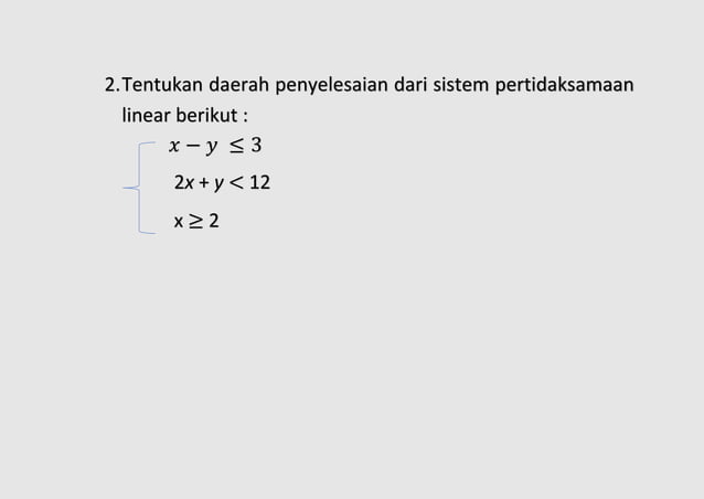 Bahan ajar program linear | PDF