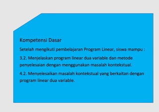 Bahan ajar program linear | PDF
