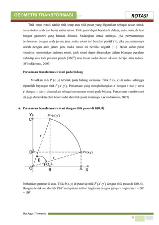 Bahan ajar rotasi geometri transformasi | PDF
