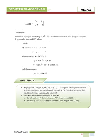 Bahan ajar rotasi geometri transformasi | PDF