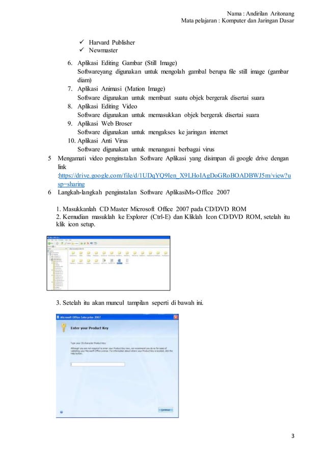 Bahan ajar rpp instalasi sistem aplikasi | DOCX