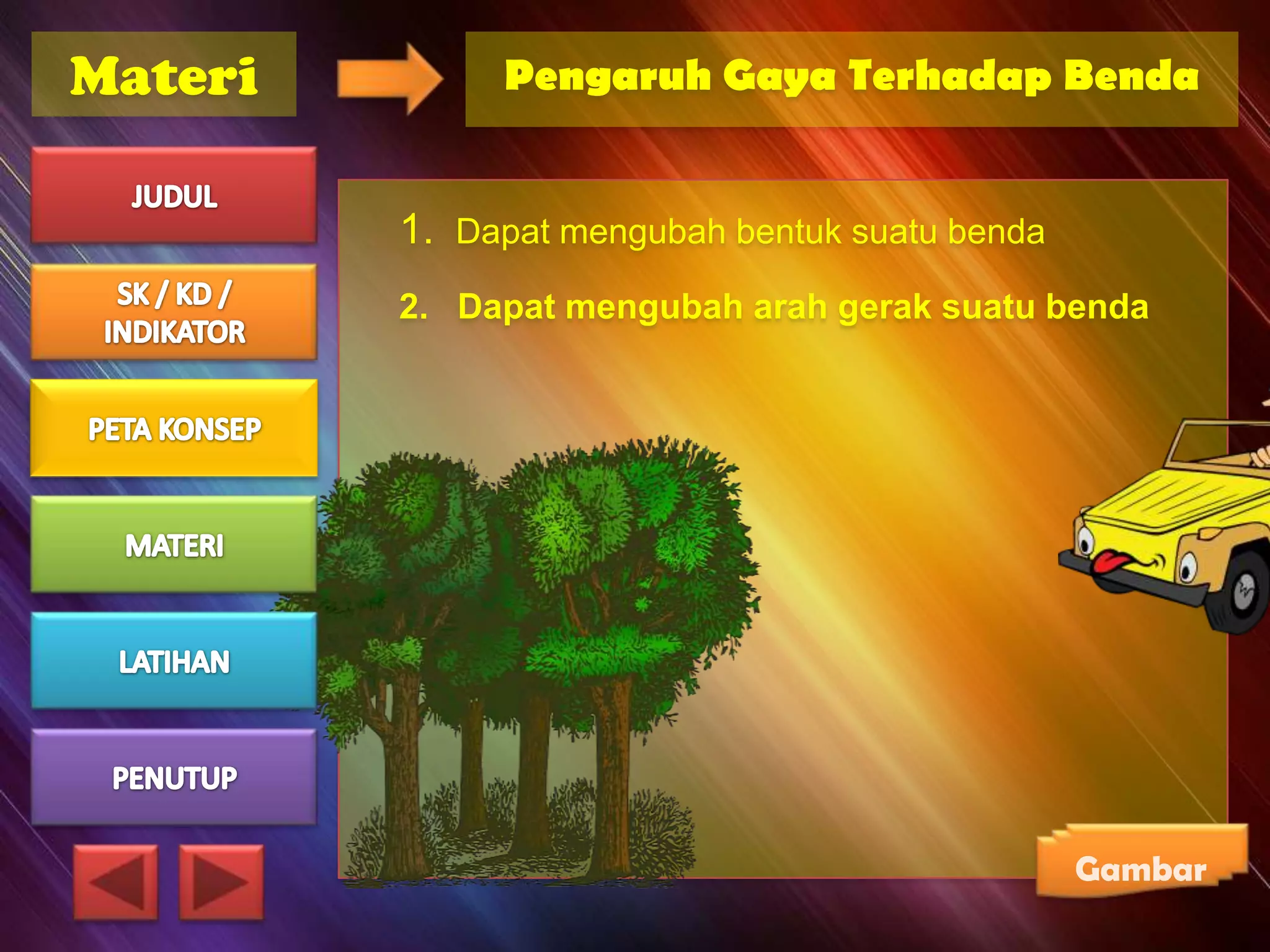 Pengaruh gaya terhadap bentuk dan garak suatu benda | PPTX