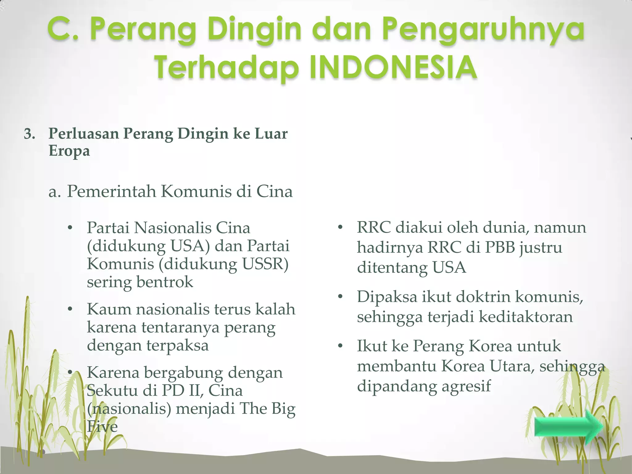 Sejarah XII IPS: Perkembangan dunia setelah PD II | PPTX